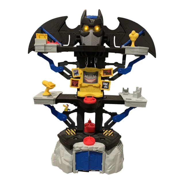 FISHER-PRICE IMAGINEXT TRANSFORMING DC Super Friends Batman Batcave ...