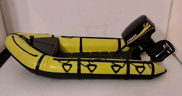 VINTAGE ACTION MAN Dinghy Assault Craft Boat Yellow with untested ...