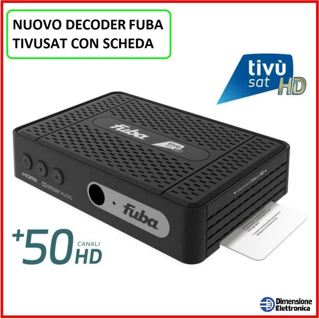 DECODER TVSAT CON tessera tivusat scheda ricevitore Satellitare TV sat ...