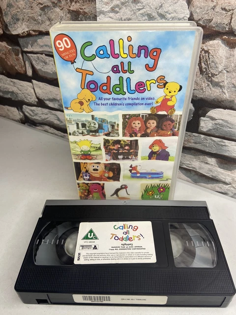 CALLING ALL TODDLERS Vhs Tape Best Children s Compilation Ever 90 calling-all-toddlers-vhs-tape-best-children-s-compilation-ever-90