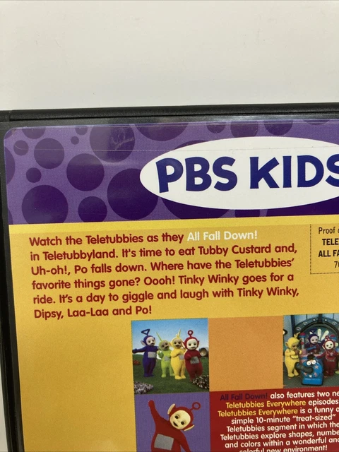 TELETUBBIES ALL FALL Down Funny Friends and Terrific Tumbles DVD PBS ...
