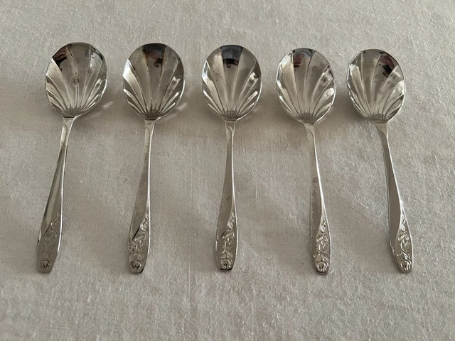 VINTAGE RETRO FALSTAFF Plate EPNS England Silver Plate Dessert Fruit ...