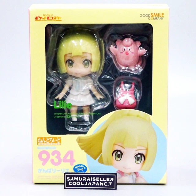 POKEMON LILLIE NENDOROID 934 GOOD SMILE COMPANY Lively Lillie Figura ...