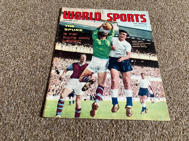 WFBK15 WORLD SPORTS Magazine Cover Page 10X8 Bobby Smith Tottenham ...