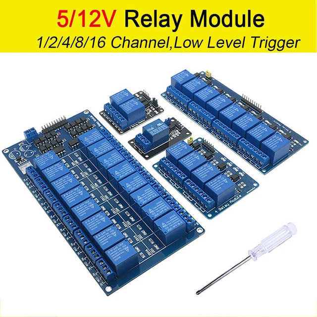 5V/12V 4-8-16 CHANNEL Relay Module Arduino Raspberry PI ARM AVR DSP PIC ...