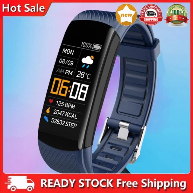 SPORT SMARTWATCH STEP Counter Fitness Tracker Color Screen for Outdoor ...