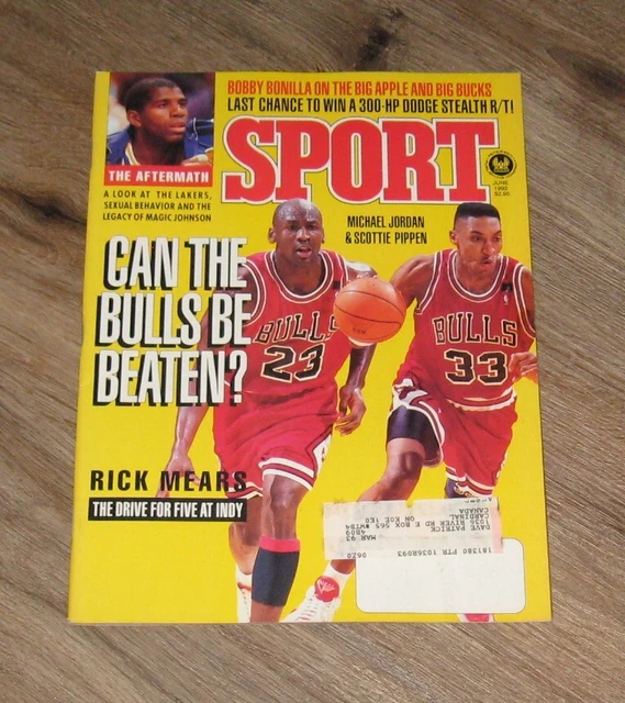 SPORT MAGAZINE JUNE 1992 Michael Jordan SCOTTIE PIPPEN Bobby Bonilla ...