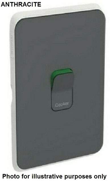 CLIPSAL ICONIC COVER PLATE 1-Gang Cooker Switch, Horizontal/Vertical ...