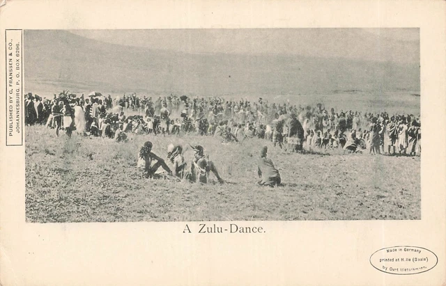 AFRIQUE DU SUD~UNE Danse Zulu-Années 1900 Photo Postale Nietschmann Allemand EUR 10,67 - PicClick FR