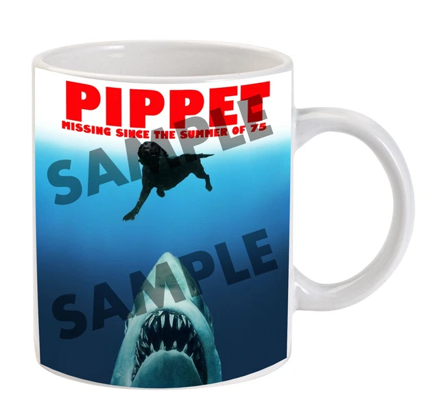 JAWS MOVIE PIPPET The Dog Tea Coffee Mug Gift Secret Santa Christmas ...