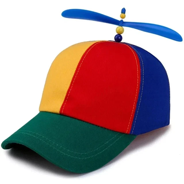 HELICOPTER CLOWN HAT Propeller Hat Adults Kids Fancy Dress Accessory £5 ...