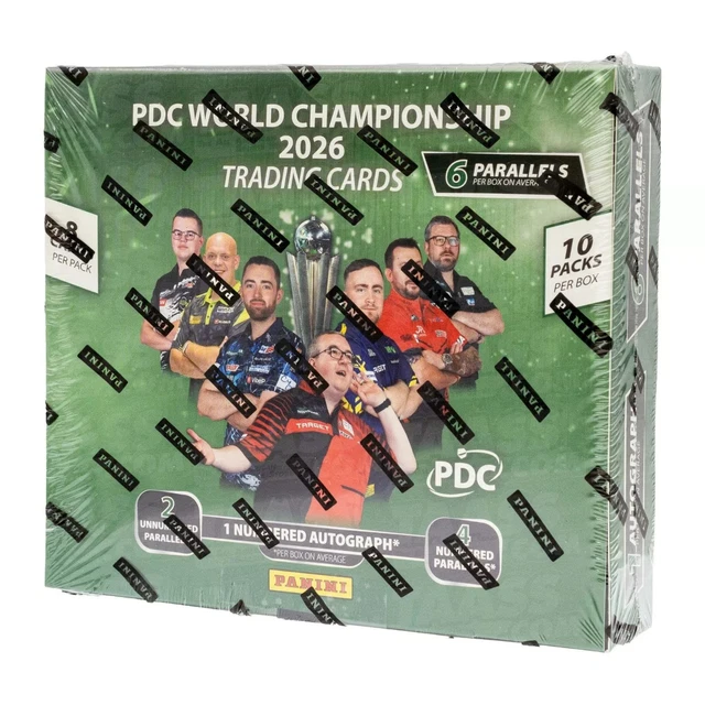 PANINI PDC WORLD Cup 2026 Darts Trading Cards Premium Box - Autograph ...