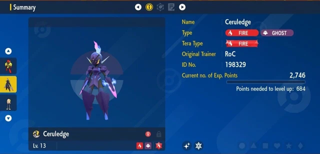 POKEMON SCARLET & Violet 6IV Shiny CERULEDGE Max EVs EUR 1,38 - PicClick FR