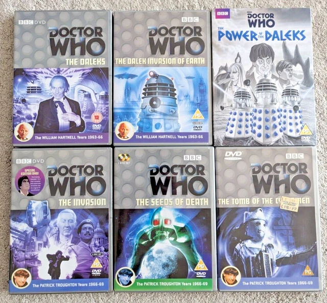 CLASSIC DOCTOR WHO DVD Bundle - William Hartnell & Patrick Troughton ...