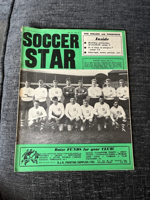 SOCCER STAR MAGAZINE - 7 Jan 1966 - Preston North End team group £3.99 ...