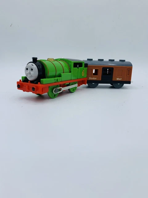 THOMAS & FRIENDS Motorized Trackmaster Percy 6 With Brown Sodor Mail ...