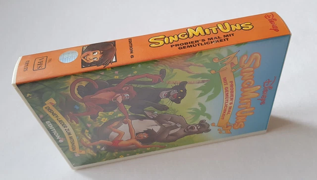 VHS KASSETTE WALT Disney Sing mit uns Musik Zeichentrick Film 27min ...