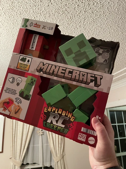 MINECRAFT EXPLODING RC Creeper Car & DLC Code Mattel💥 IN-HAND! Free ...