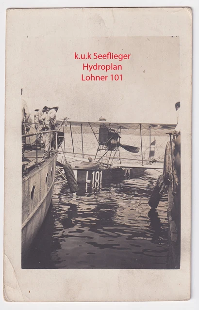 K.U.K FOTO SEEFLIEGER Hydroplan kuk 1wk ww1 seaplane Pola Lohner Kriegsmarine EUR 47,50 ...