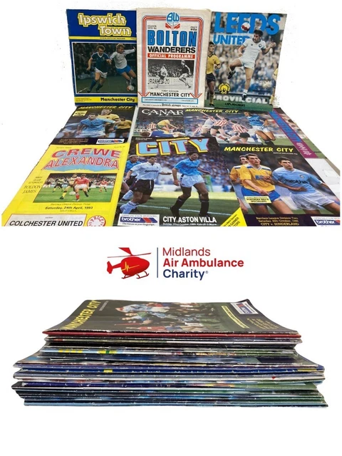 VINTAGE FOOTBALL PROGRAMMES Bundle Various Teams Manchester City x20 £ ...