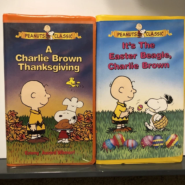 LOTTO VHS CHARLIE Brown Peanuts Charlie Brown Ringraziamento Beagle di ...
