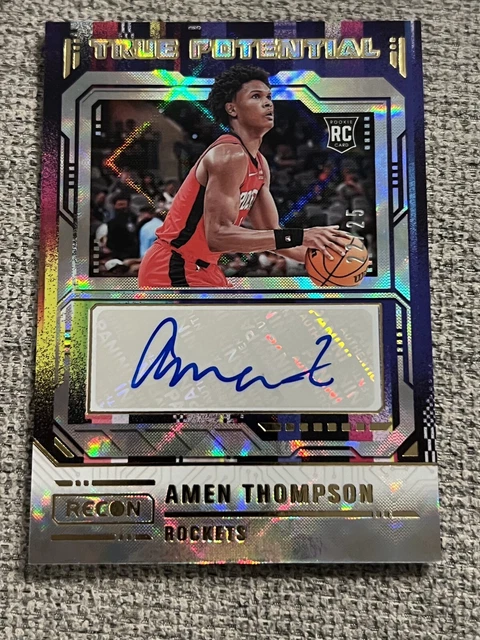 AMEN THOMPSON TRUE POTENZIALIAL SIGNATURES AUTO 2023-24 PANINI RECON ...