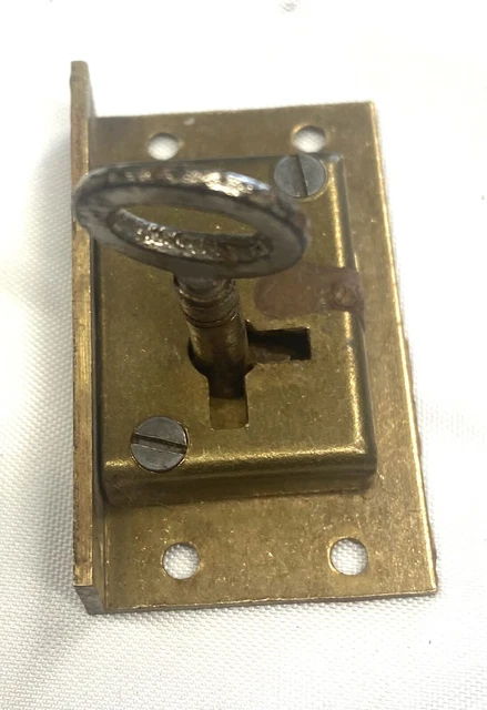 ANTIQUE GRANDFATHER / Longcase Clock Lock and Key : Working £45.00 ...