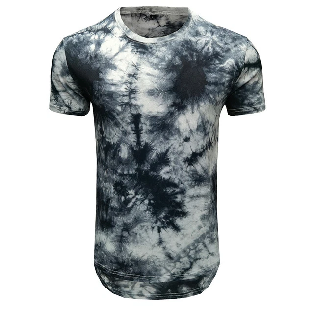 T-SHIRT HOMME HIP hop batik slim basic haut streetwear loisirs EUR 22 ...