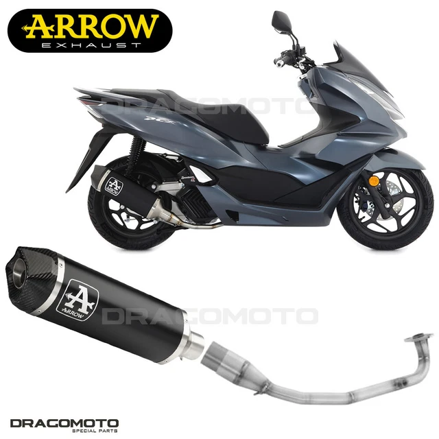 HONDA PCX 125 2021 Full exhaust ARROW URBAN ALU Black CC Kat EUR 654,76 ...
