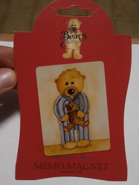 RARE REFRIGERATOR MAGNET SARAH JANE BEARS COLLECTION calamita da frigo ...