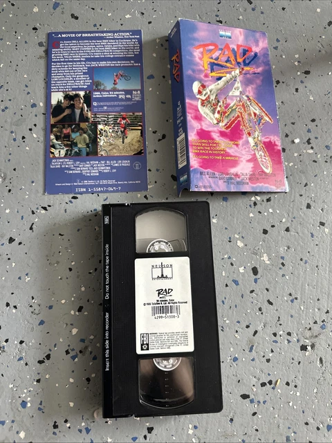 RAD VHS BMX Movie Nelson Entertainment Bill Allen Lori Loughlin *READ ...