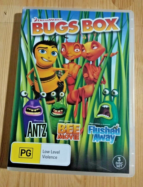 DREAMWORKS BUGS BOX DVD Antz Bee Movie Flushed Away 3 Movie Set £7.30 ...