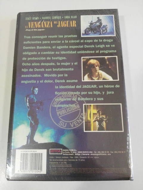 THE VENGEANCE DEL Jaguar Stacy Keach Decoteau VHS Tape Castellano New ...
