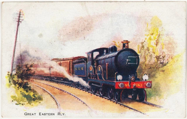 GREAT EASTERN RAILWAY - Express Steam Train - W E Mack #1740 - c1910s ...