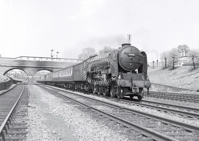 PHOTO BR BRITISH Railways Steam Locomotive Class A1/1 60113 New ...