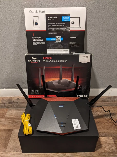 MINT NETGEAR NIGHTHAWK Pro Gaming WiFi 6 Router (XR1000-100NAS) +Tested ...