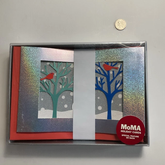 MOMA CHRISTMAS CARDS “Birds Of A Feather” - Silver - Museum of Modern ...