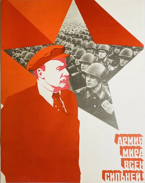 ORIGINAL SOVIET UNION Poster Propaganda 1987 Vintage Russian URSS USSR ...