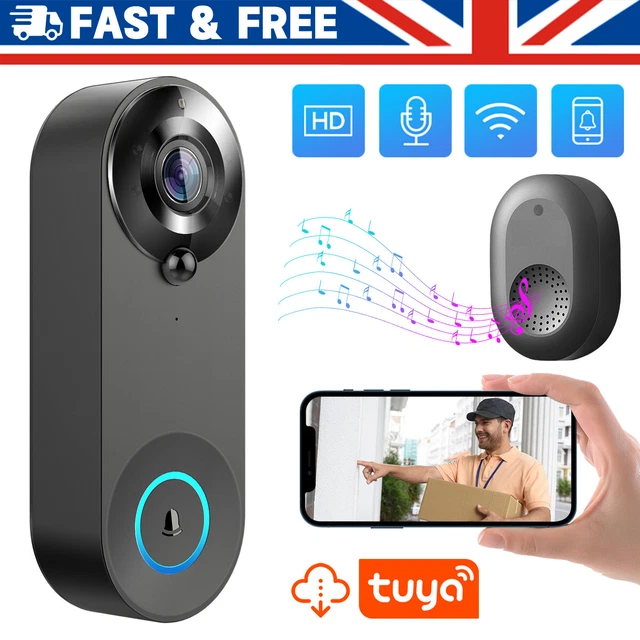 SMART WIFI HD Video Doorbell Wireless Door Bell Phone Intercom Security ...