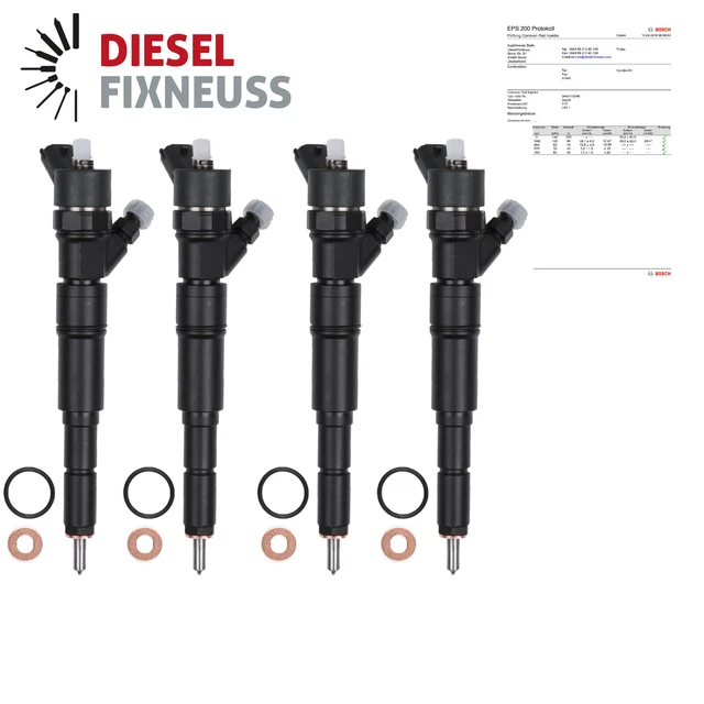4 INIETTORE BOSCH 0445110049 Landrover 0445110130 2.0 Td4 Opel Omega B ...