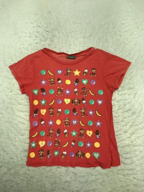 VINTAGE JAY JAYS Monkey Made in Australia Red Size L Womens Tee Graphic ...