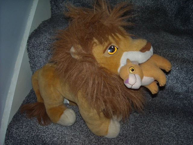 DISNEY STORE LION King Mustafa cuddly Plush & McDonald's Simba £2.99 ...