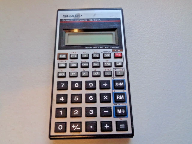 SHARP SCIENTIFIC CALCULATOR EL-531A c1980s Working well Used £13.20 ...