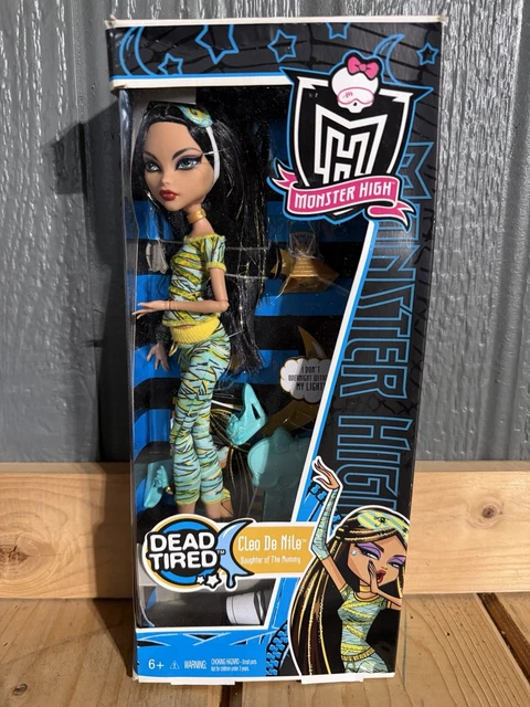MONSTER HIGH DEAD Tired Cleo De Nile Daughter of the Mummy 2010 NIB ...