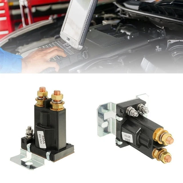 CAR STARTER SOLENOID Relays Auto Start Contactor On/off Double Battery ...