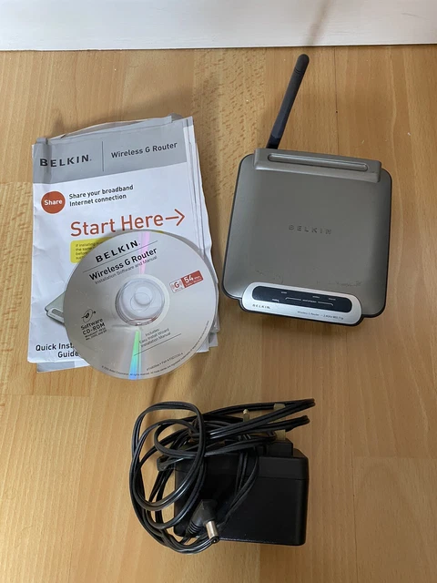 BELKIN BROADBAND MODEM with Wireless G Router (ADSL2) Model F5D7632-4 £ ...