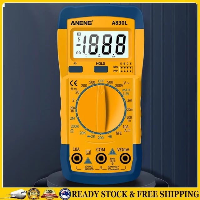 A830L DIGITAL MULTIMETER Amper Gauge Buzzer Measuring Instruments ...