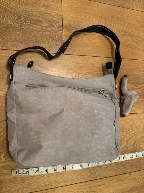 KIPLING MARYANA MEDIUM Shoulder Bag Slate Grey & Navy RRP £75 NEW £49. ...