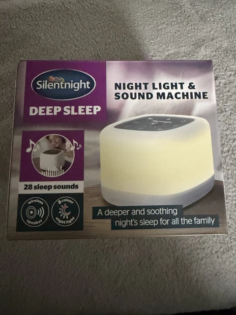 SILENTNIGHT DEEP SLEEP Night Light Sound Machine Calming Bedtime ...