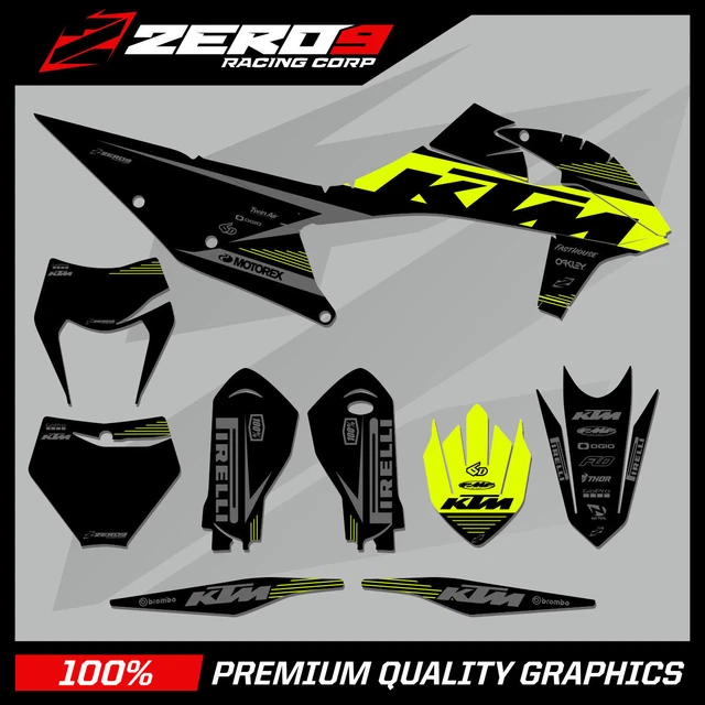 KTM MOTOCROSS Graphics Kit Mx Decals : Sx Sxf Exc 50 65 85 125 250 450 ...